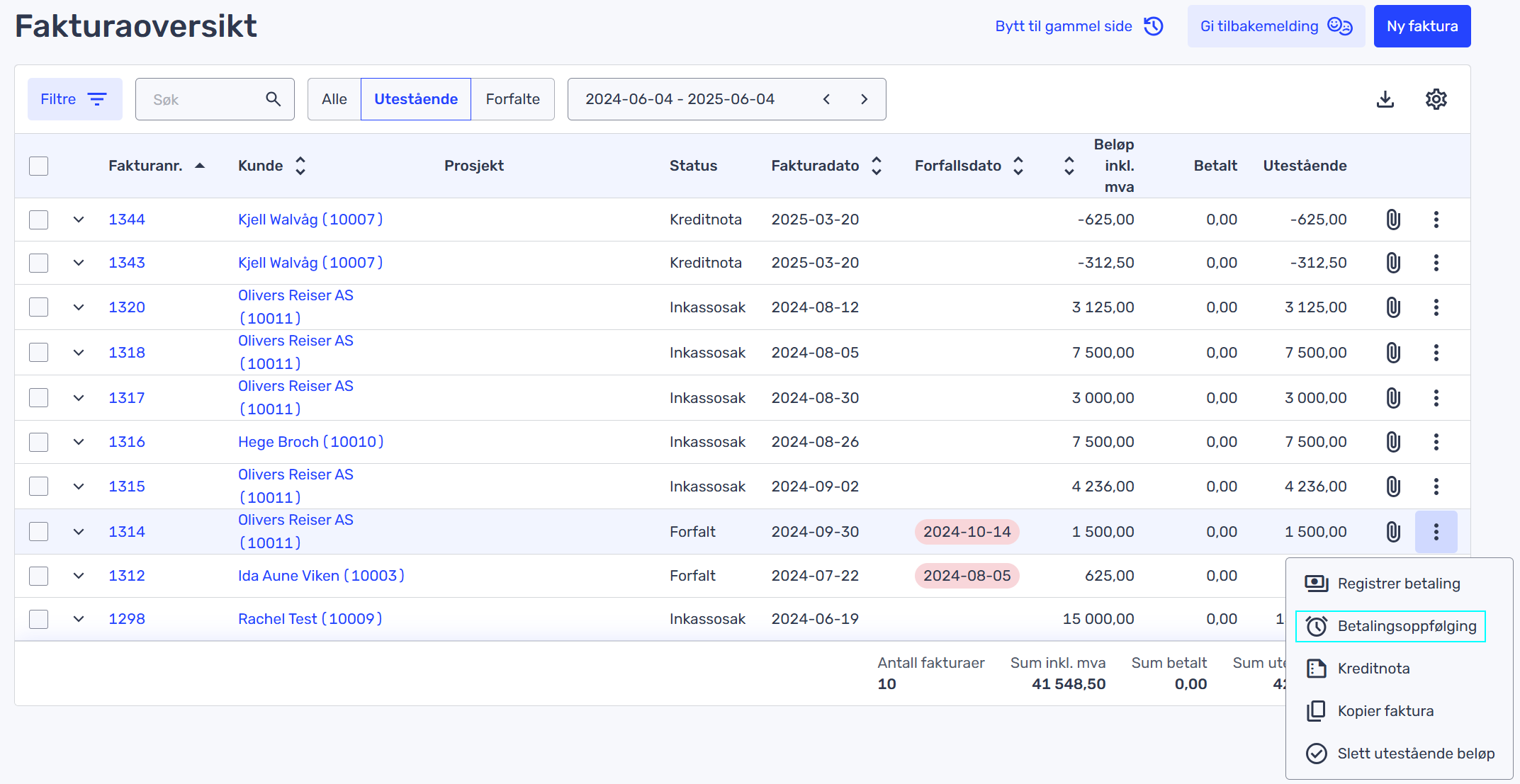 Brukerveiledning Tripletex